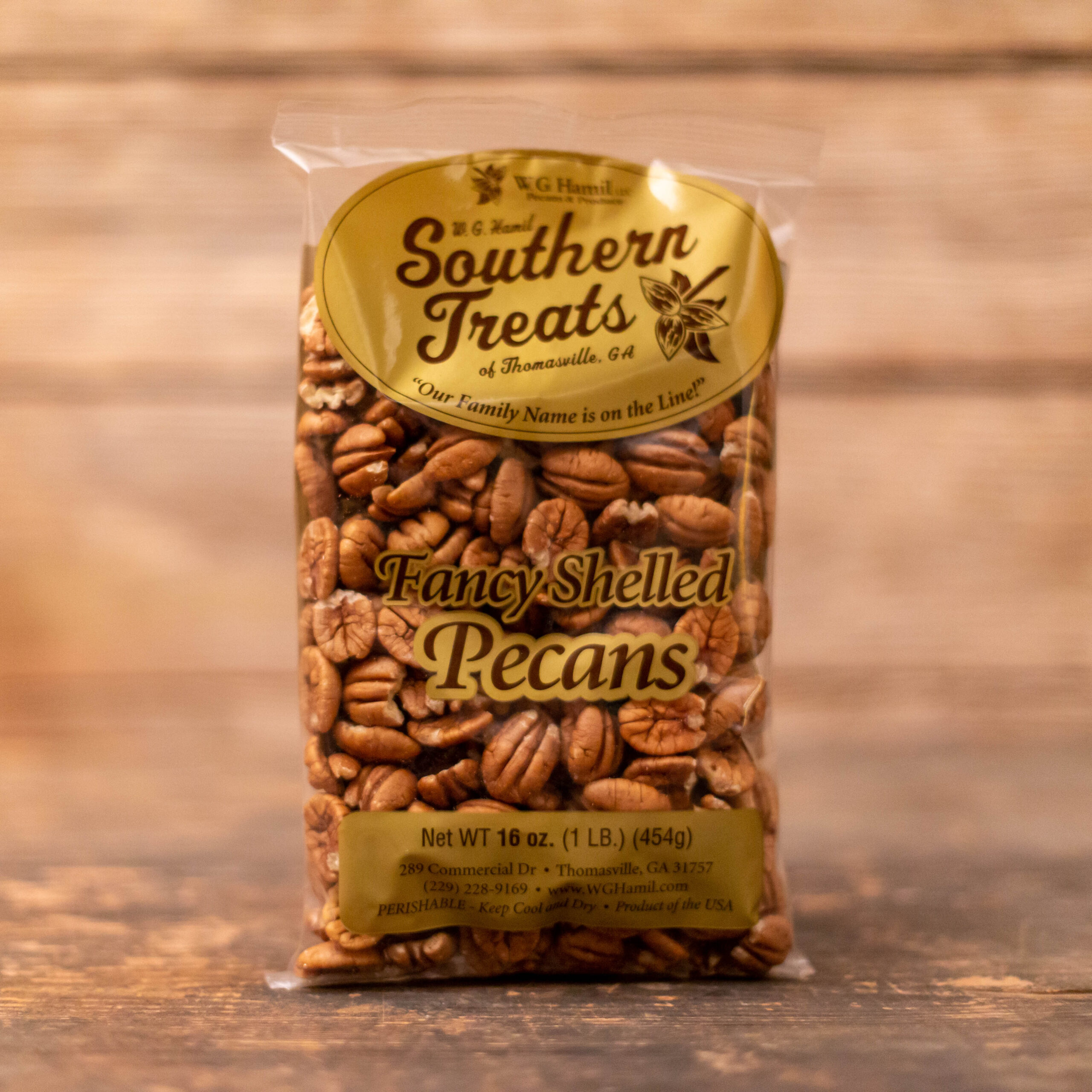 Shelled One Pound Pecan Halves - W.G. Hamil, LLC