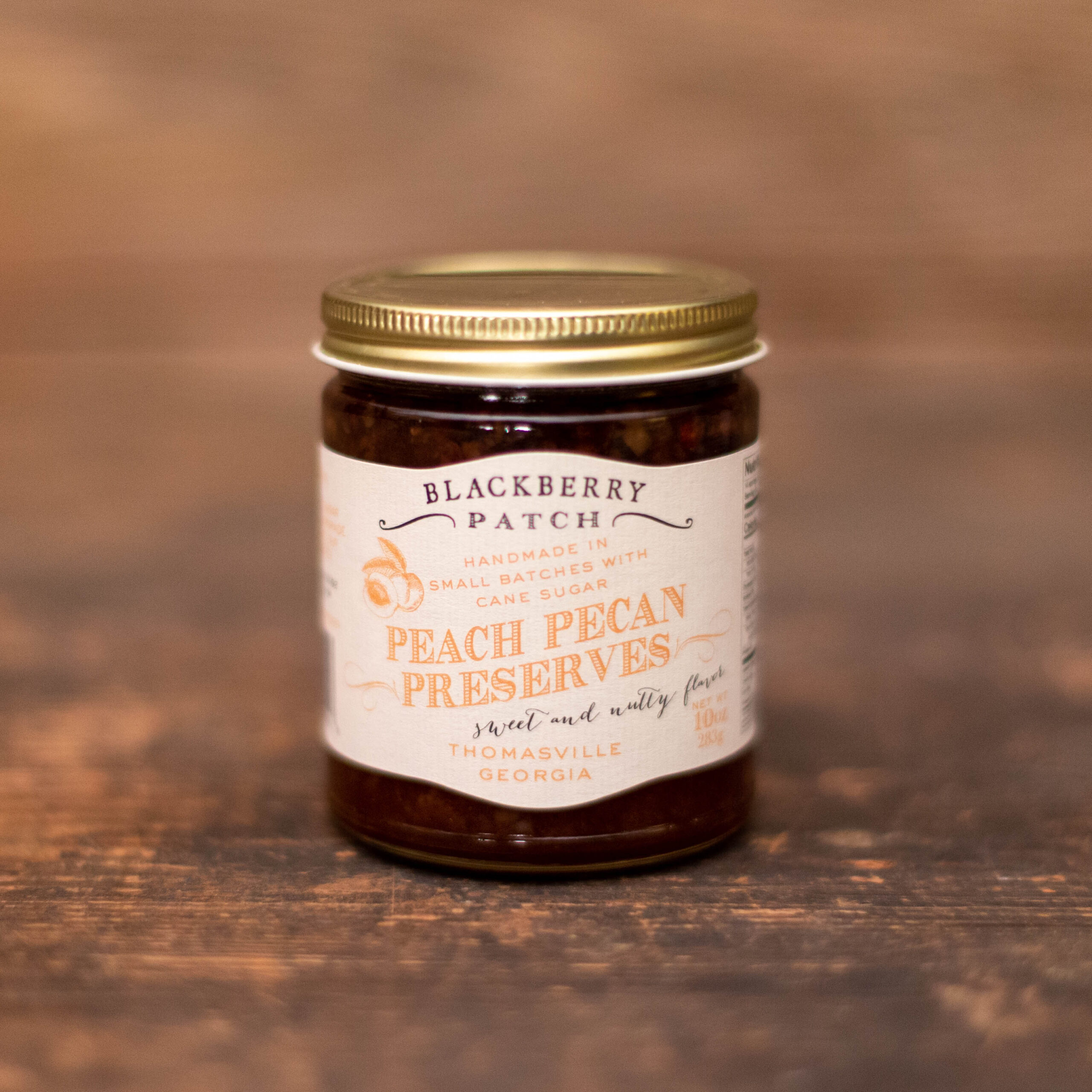 Peach Pecan Preserves (10 oz) - W.G. Hamil, LLC